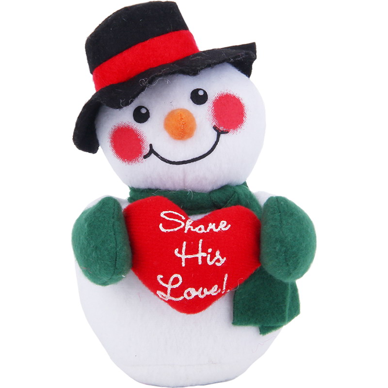 PL85875 (2) PLUSH SHARE HIS LIGHT & LOVE SNOWMEN - Hoyo Toy Co., Ltd.